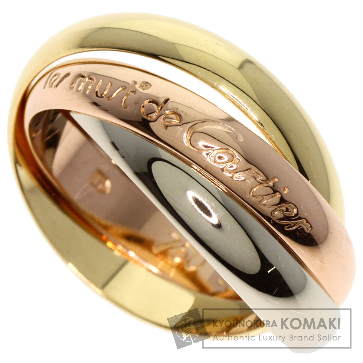 CARTIER Ring Trinity #52 K18 Yellow Gold K18 White Gold – Kyounokura Japan