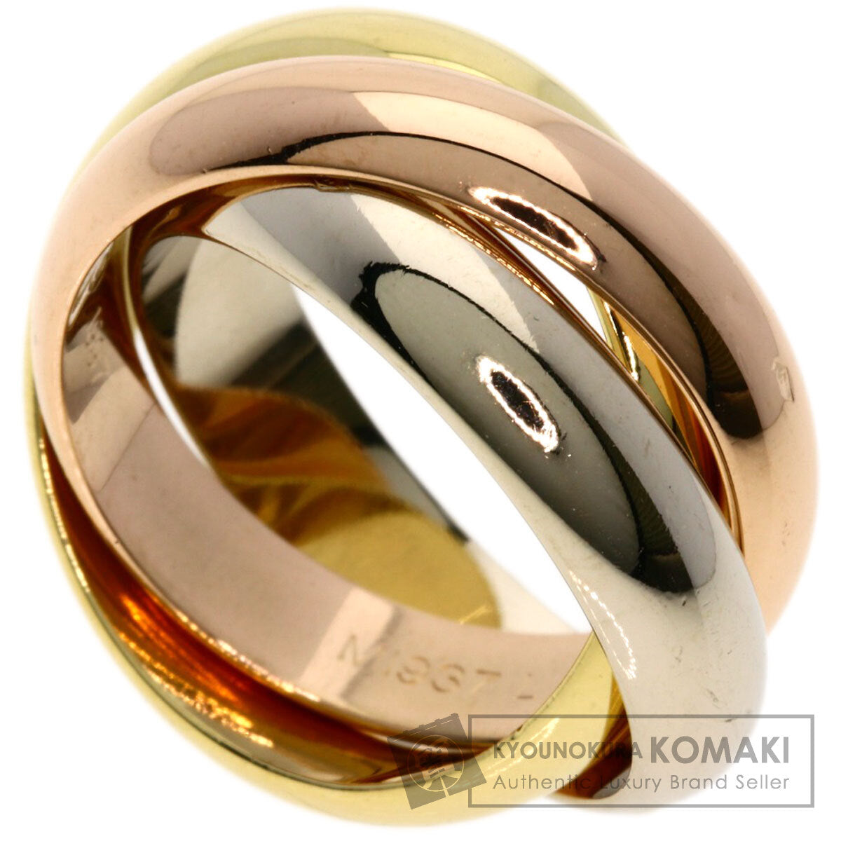 CARTIER Ring Trinity #48 K18 Yellow Gold K18 White Gold – Kyounokura Japan